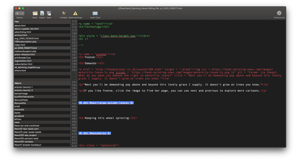 Dendrite for Mac OSX - Development environment for hand-coding websites ...
