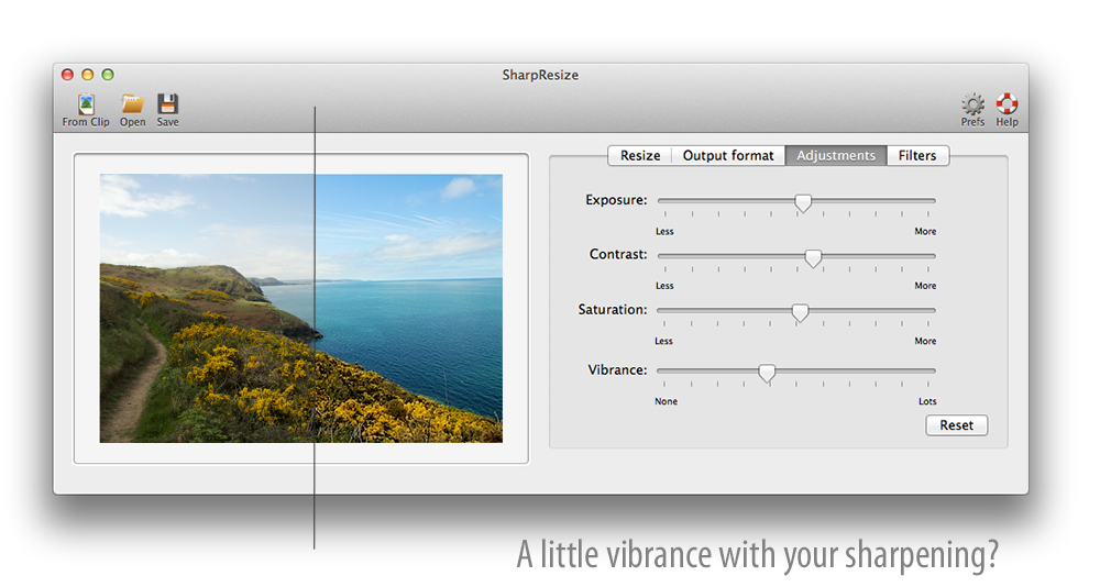 Quick, easy and sharp thumbnail images : SharpResize for Mac